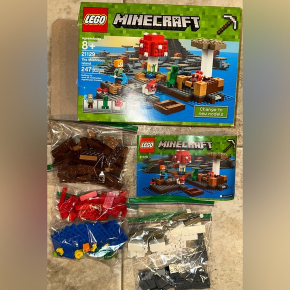 Lego | Toys | Lego 2129 Minecraft The Mushroom Island | Poshmark